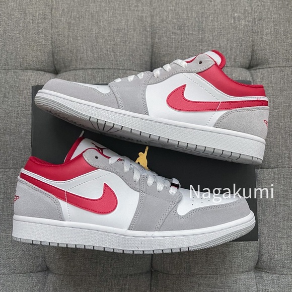 Jordan | Shoes | Nike Air Jordan Low Grey Red Shoes | Poshmark